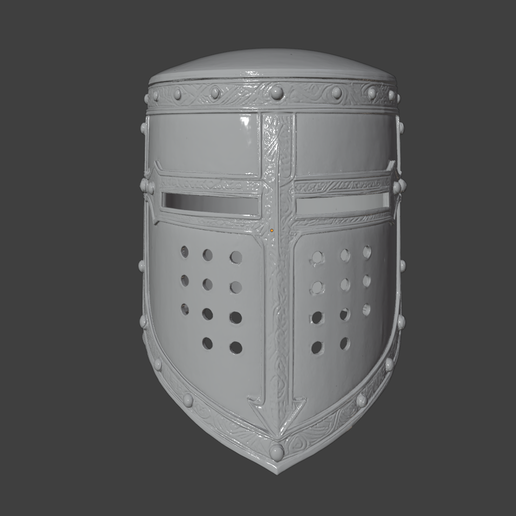🎭 Great Helm・ STL File for 3D printing・Cults