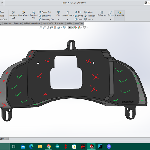 💨 EP91 DIGITAL DASH MOUNT FOR Haltech iC7・ STL File for 3D printing・Cults