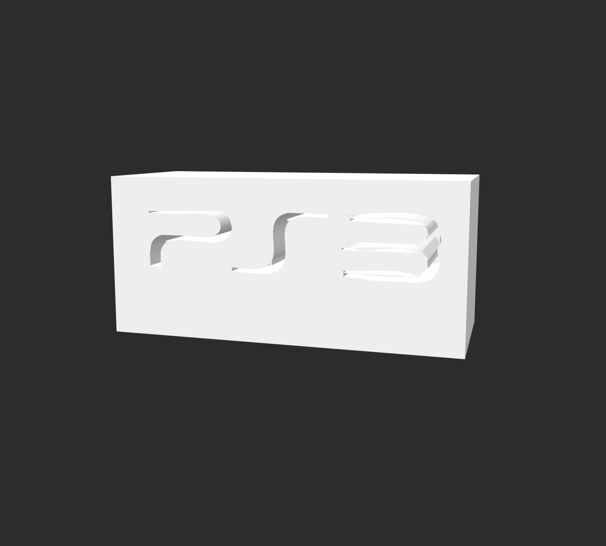 Fichier STL Logo PS3・Modèle à imprimer en 3D à télécharger・Cults