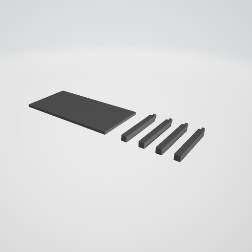 STL file 1/24 & 1/25 3x6 Scale Shop Table for Dioramas 🎲 ・3D printable ...