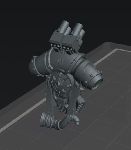 🛰 Space Wolves Backpack grenade/auto launcher・ STL File for 3D printing ...