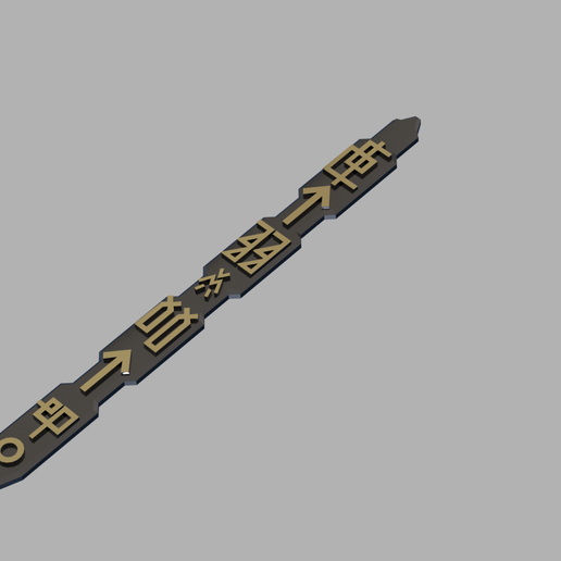 🗡️ Omegamon Amplified Grey Sword Remake・Free STL File for 3D printing・Cults