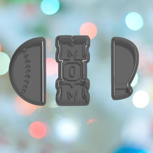 ⚾ Baseball Mom Cookie Cutter Set・ STL File for 3D printing・Cults