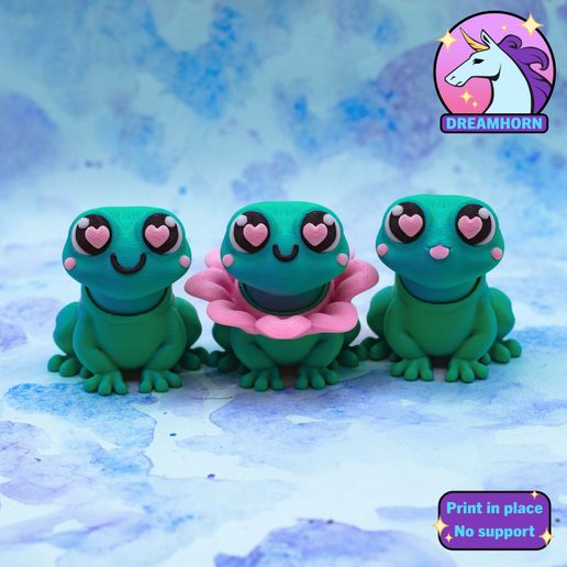 🐸 Clicker Frog Toy for Stress Relief・ 3D File for 3D printing・Cults