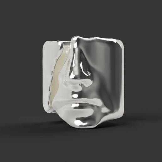 statue face ring