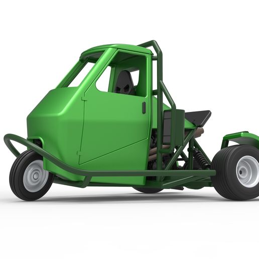 🚗 Ape car proto for dirt while turning Scale 1:25・ 3D File for 3D ...