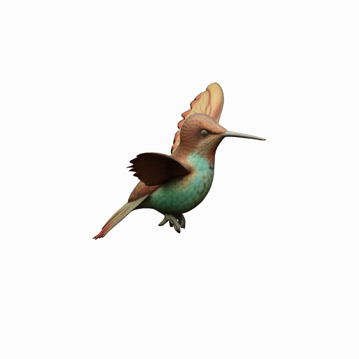 👧 Figurine Flying Birds Hummingbird・ STL File for 3D printing・Cults
