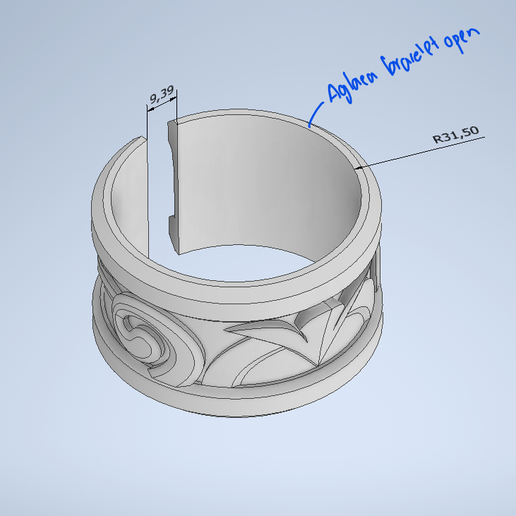 STL file Honkai: Star Rail - Aglaea Bracelet ⭐ ・3D print model to ...