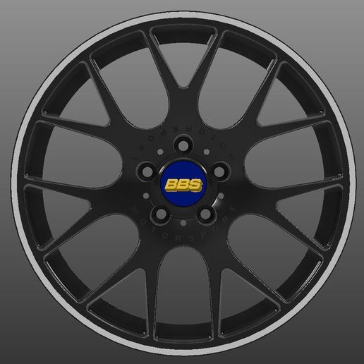 🛞 Wheel Rim Rim BBS CH-R (light concave)・Free STL File for 3D printing ...
