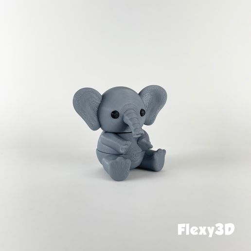 STL file Articulated Elephant 🐘 (3MF)・3D print object to download・Cults