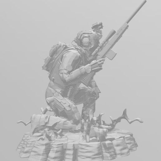 🌩️ ZEUS THUNDER WAVE -SNIPER - WAR ZONE - MW2・ STL File for ・Cults