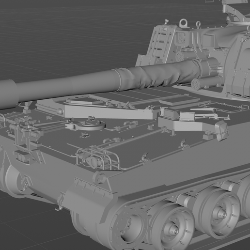 🪖 South Korea K9 VIDAR self-propelled howitzer 3D model material (1 ...
