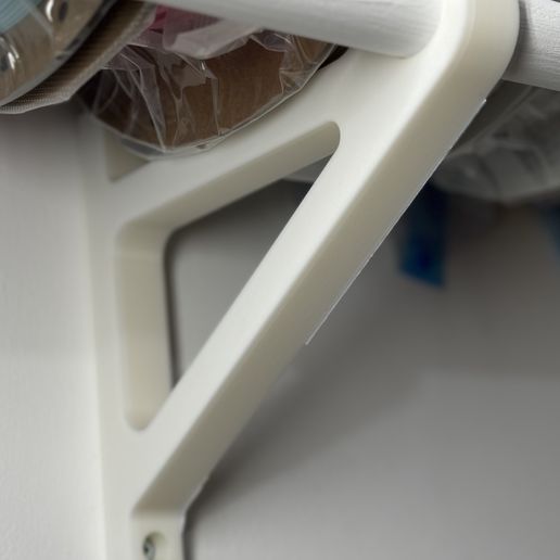 🪢 Wall-Mounted Filament Shelf Bracket – Fits 25mm Rod for Storing ...
