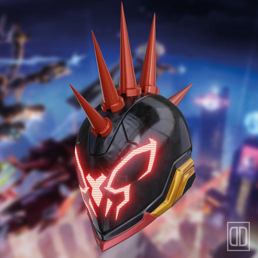 Archivo STL Spider-Punk 2099 mask - Marvel Rivals 🦸‍♂️ ・Plan de ...
