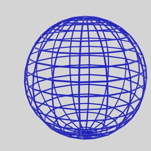 wireframe sphere 3d