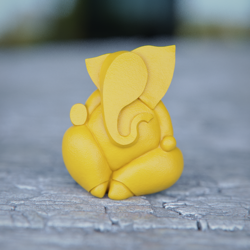 🎨 Ganesha Contemporary Idol 02・Free STL File for 3D printing・Cults