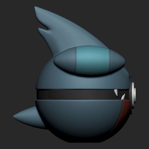 🐉 Pokemon Gible Gabite Garchomp Pokeball・ STL File for ・Cults