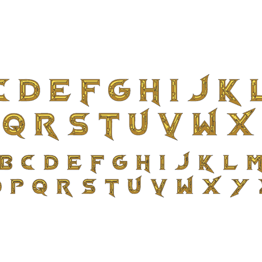 🔢 Letters and Numbers CONAN THE BARBARIAN | Logo・ STL File for ・Cults