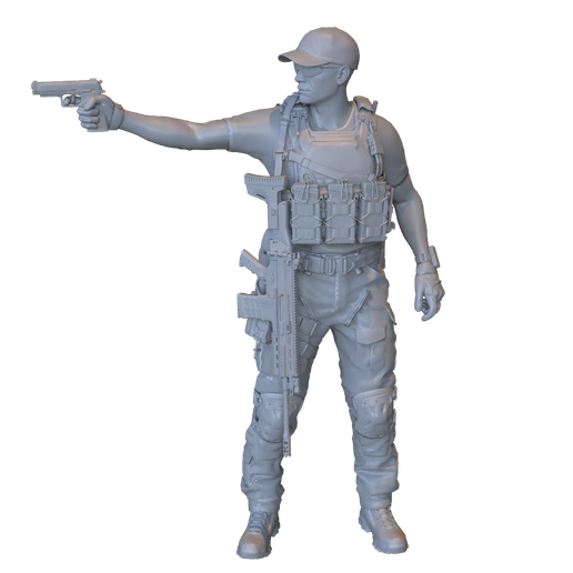 STL file Modern soldier 42 🫡 ・3D printing model to download・Cults