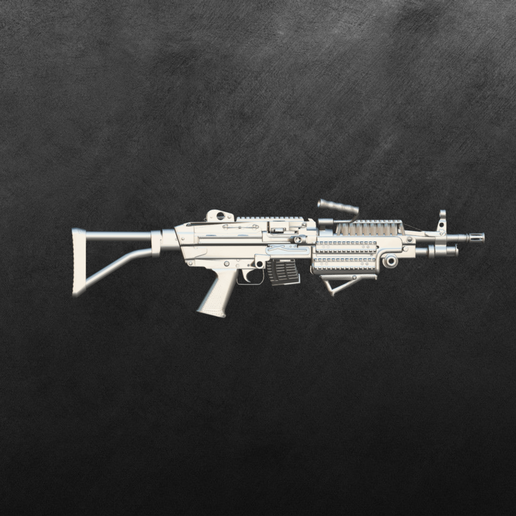 Fichier 3D M249 with 30 Round Magazine Build - Detailed Light Machine ...