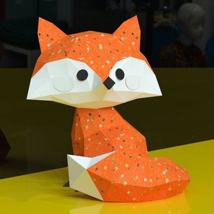🦊 FOX・ 3D File for Papercraft & Origami・Cults