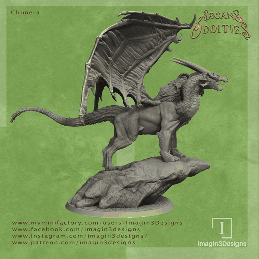 👹 Chimera・ 3D File for ・Cults