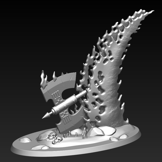 STL file The Wrath-axe 🎲 ・3D print design to download・Cults
