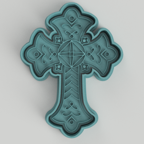 STL file CUTTER + CROSS CUTTER + STAMP / CROSS CUTTER + STAMP ・Model to ...