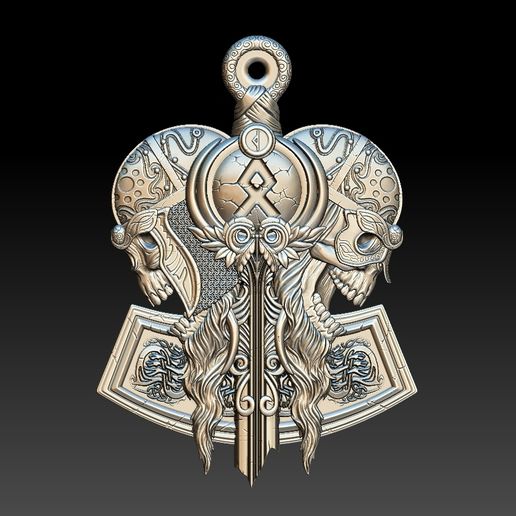 STL file HM Kelt Viking Keychain 03 🗝️ ・3D printing template to ...