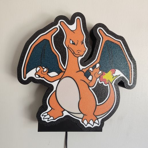 STL file Charizard lightbox 🐉 (3MF)・3D printer design to download・Cults
