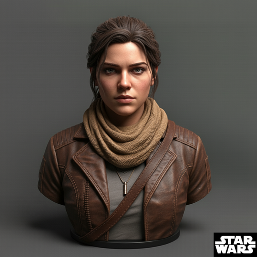 👤 Jyn Erso Bust - Rebel Heroine from Rogue One・ STL File for 3D ...