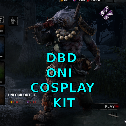 😵 DBD Cosplay Dead By daylight DBD The Oni Ice COld Legacy Cosmetic ...