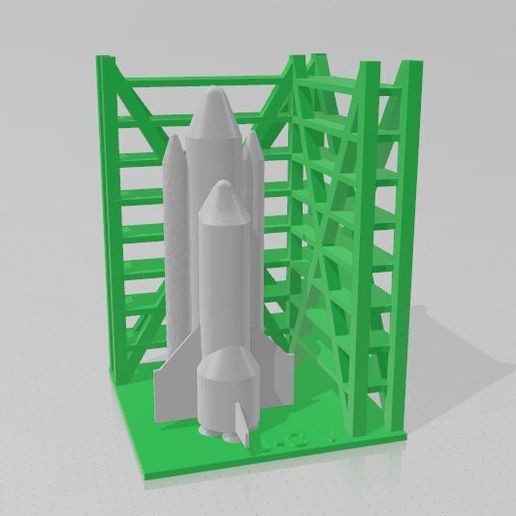 🛰 Space Shuttle Launch Site・Free STL File for 3D printing・Cults