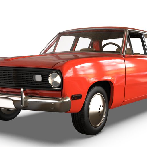🚪 The 71 Valiant third gen 4 Door in Duel 3D models to print・ 3D File ...