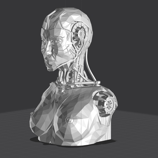 👤 bust android girl・Free STL File for 3D printing・Cults