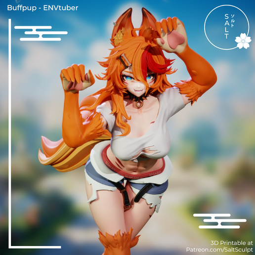 🧂 Buffpup - EN VTUBER・ 3D File for 3D printing・Cults