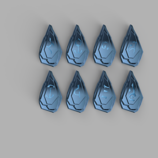 🎨 Set de runas arcanas・Archivo STL Gratis para Impresión 3D・Cults