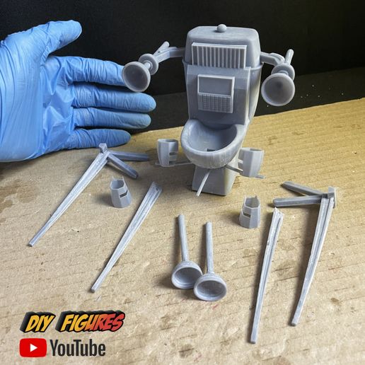 🚽 Plungerman - Cameraman skibidi toilet 63 - FIGURINE \ STATUETTE・ STL ...