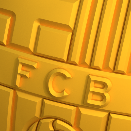 🛡️ Barcelona FC" shield・ STL File for 3D printing・Cults