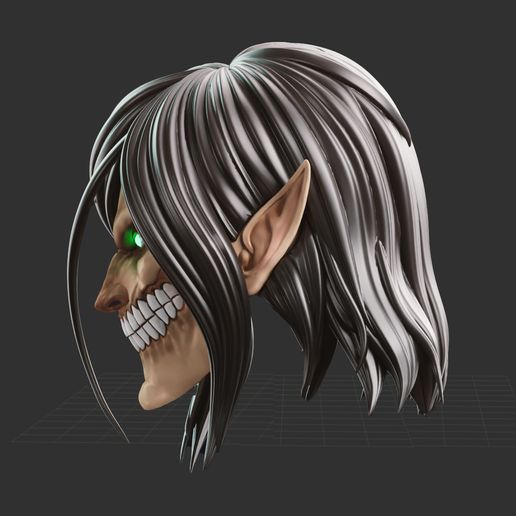 🗿 Eren Yeager - TITAN HEAD ( Shingeki no Kyojin - Attack on Titan ...