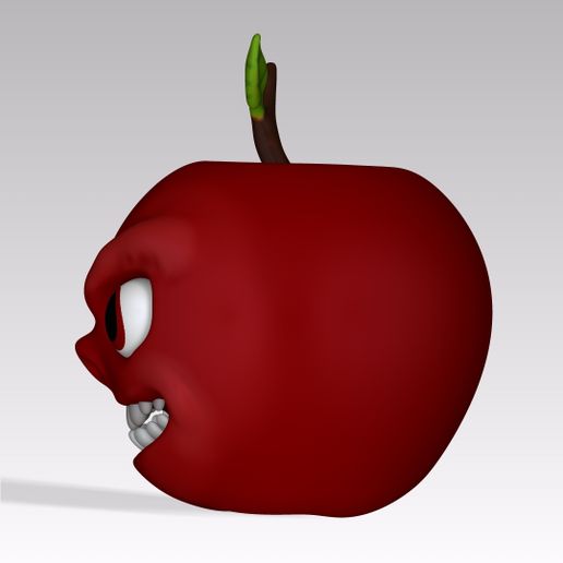 STL file Creepy Apple Face | scary | horror | 🍎 ・3D printer model to ...