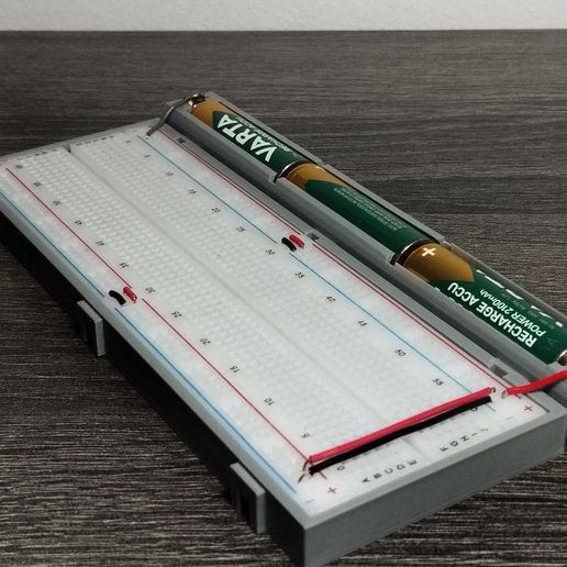 STL file MODULAR BREADBOARD AND BATTERY CASE 🔋 ・3D printing template to ...