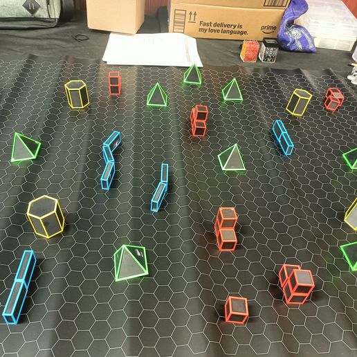 🎲 Geometric Virtual Terrain (For FDM)・Free 3D File for 3D printing・Cults
