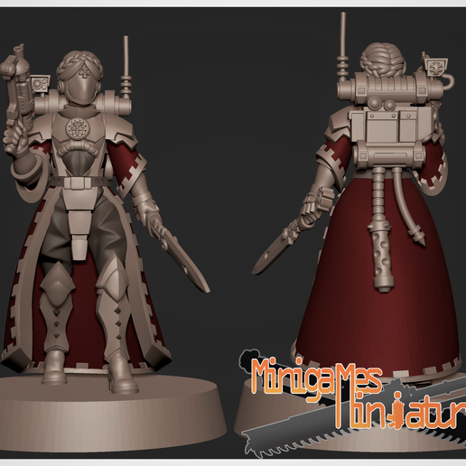 🛰 Tech priestess rangers anime figurines・ STL File for ・Cults
