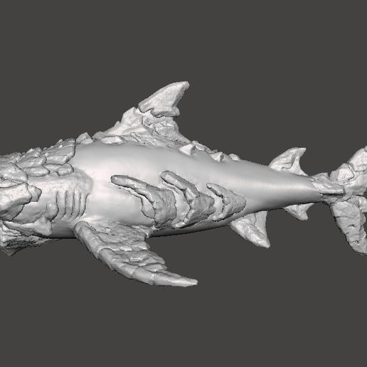 🦈 STONE SHARK MINIATURE MODEL FIGURE FOR FANTASY GAMES RPG DND・ STL ...