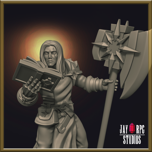 STL file Paladin - DnD - Warcraft [PRE-SUPPORTED] 🪓 ・3D printing idea ...