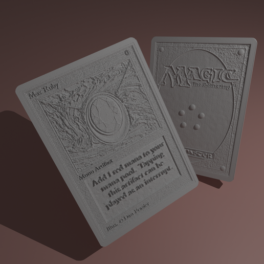 STL file MOX RUBY - MAGIC THE GATHERING CARD (MTG) 💎 ・3D printing model ...