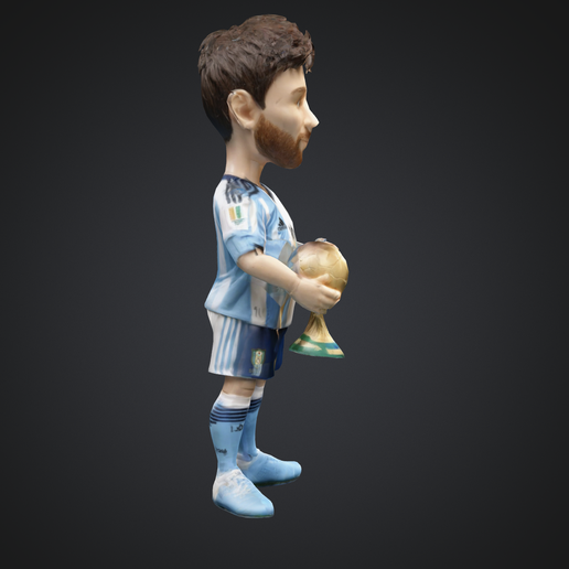 STL file Leo Messi caricature figure ♌ ・3D printing design to download ...