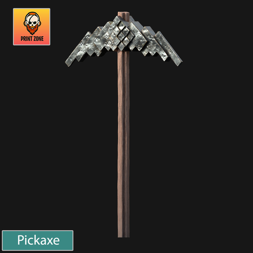 🎬 PickAxe _ A Minecraft Movie (Stl file)・ STL File for 3D printing・Cults