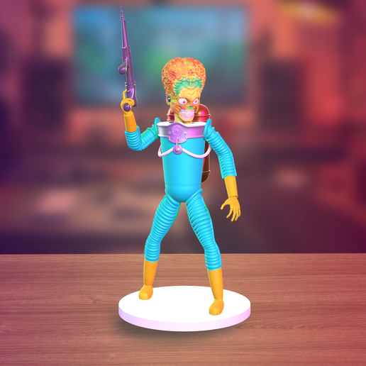 💀 MARS ATTACKS, MARTIAN COMMANDER.15CM・Free 3D File for 3D printing・Cults